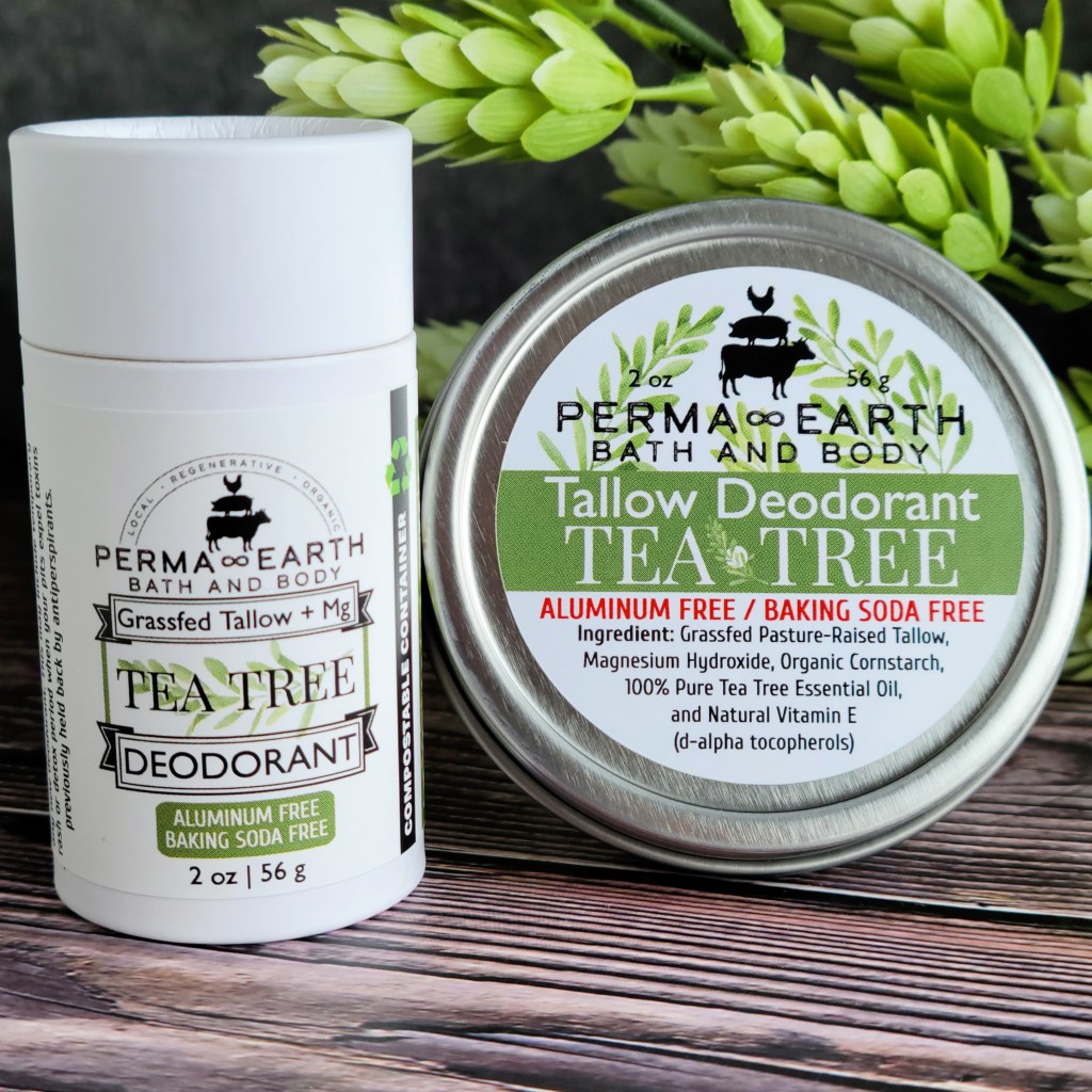 Tea Tree Natural Tallow Deodorant – PERMA∞EARTH