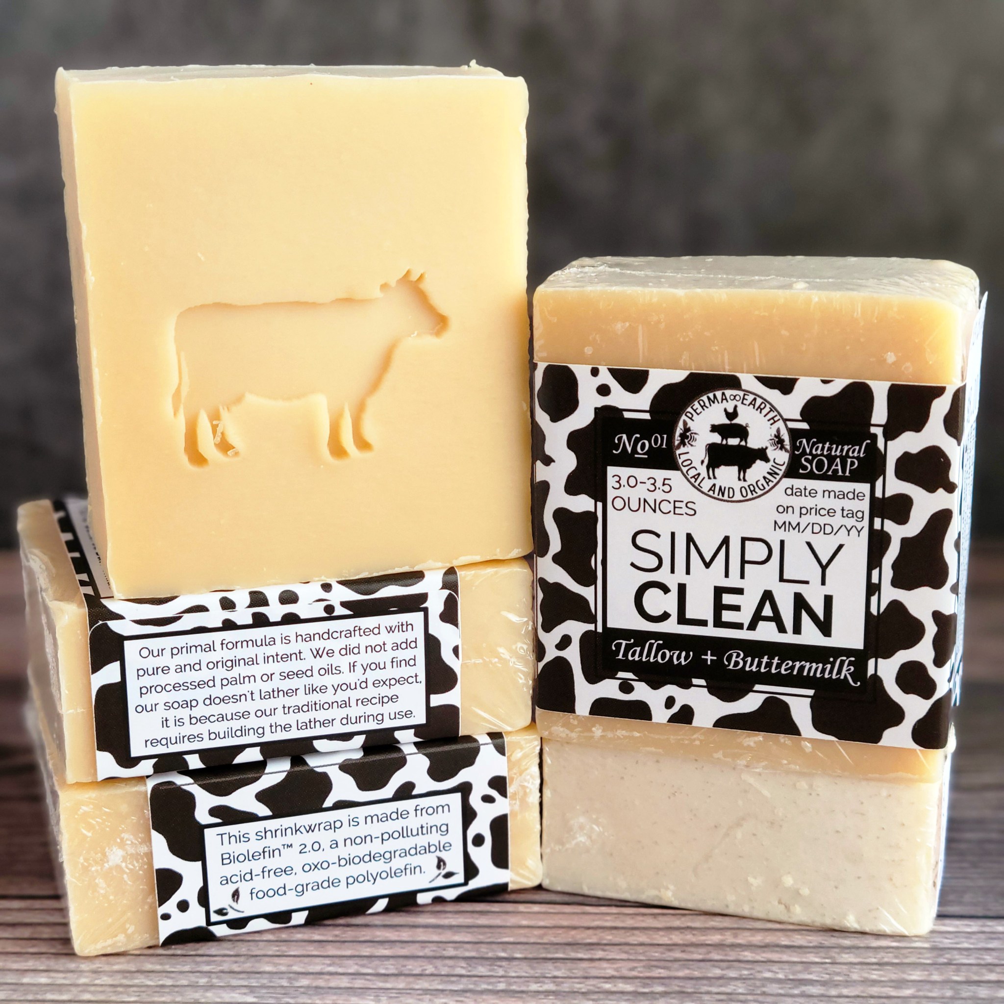 Simply Clean – Unscented Tallow & Buttermilk Soap – PERMA∞EARTH