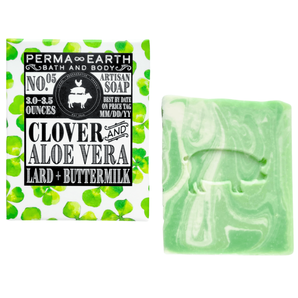 Clover & Aloe Vera Lard Soap – PERMA∞EARTH