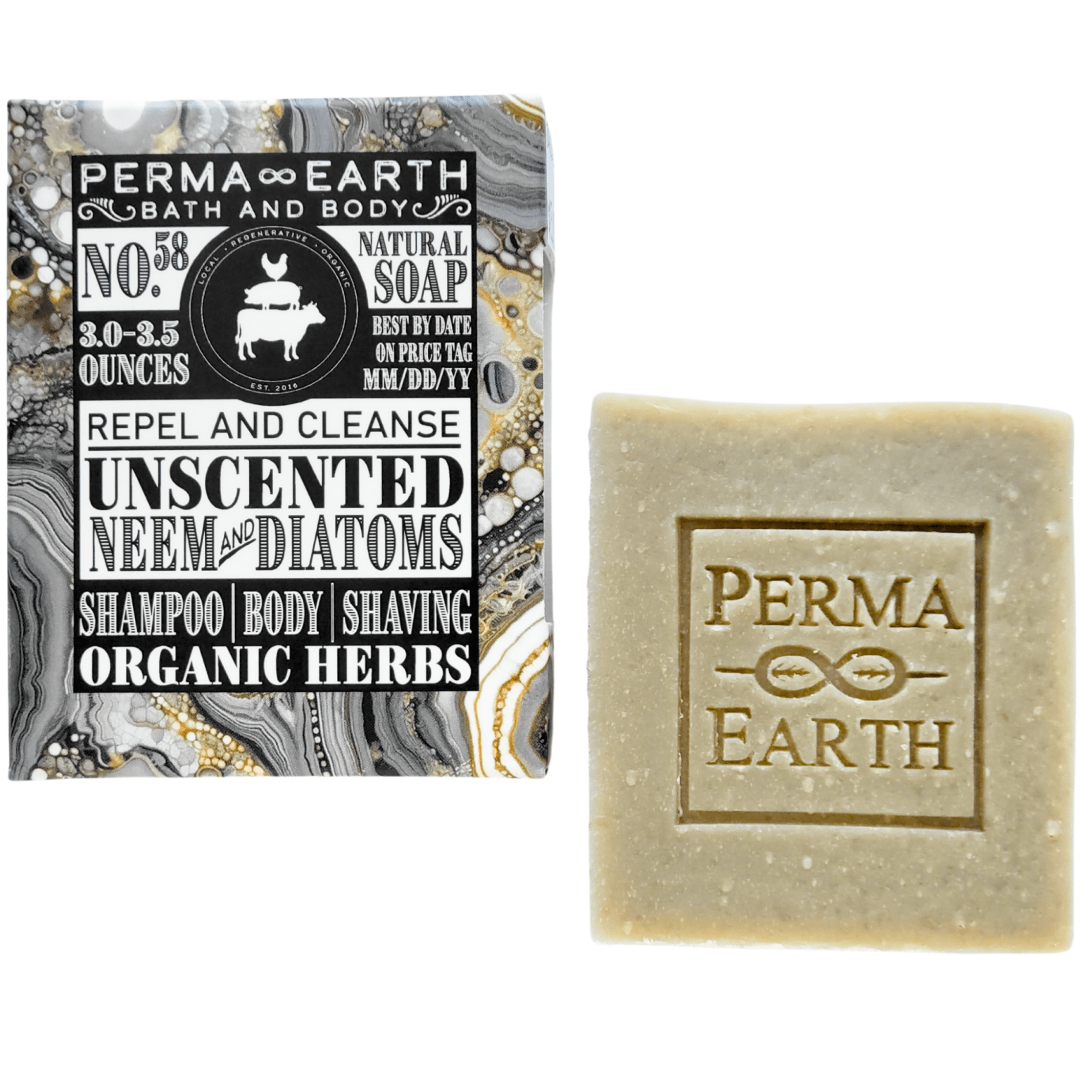 Neem & Diatoms All-In-One Soap – PERMA∞EARTH