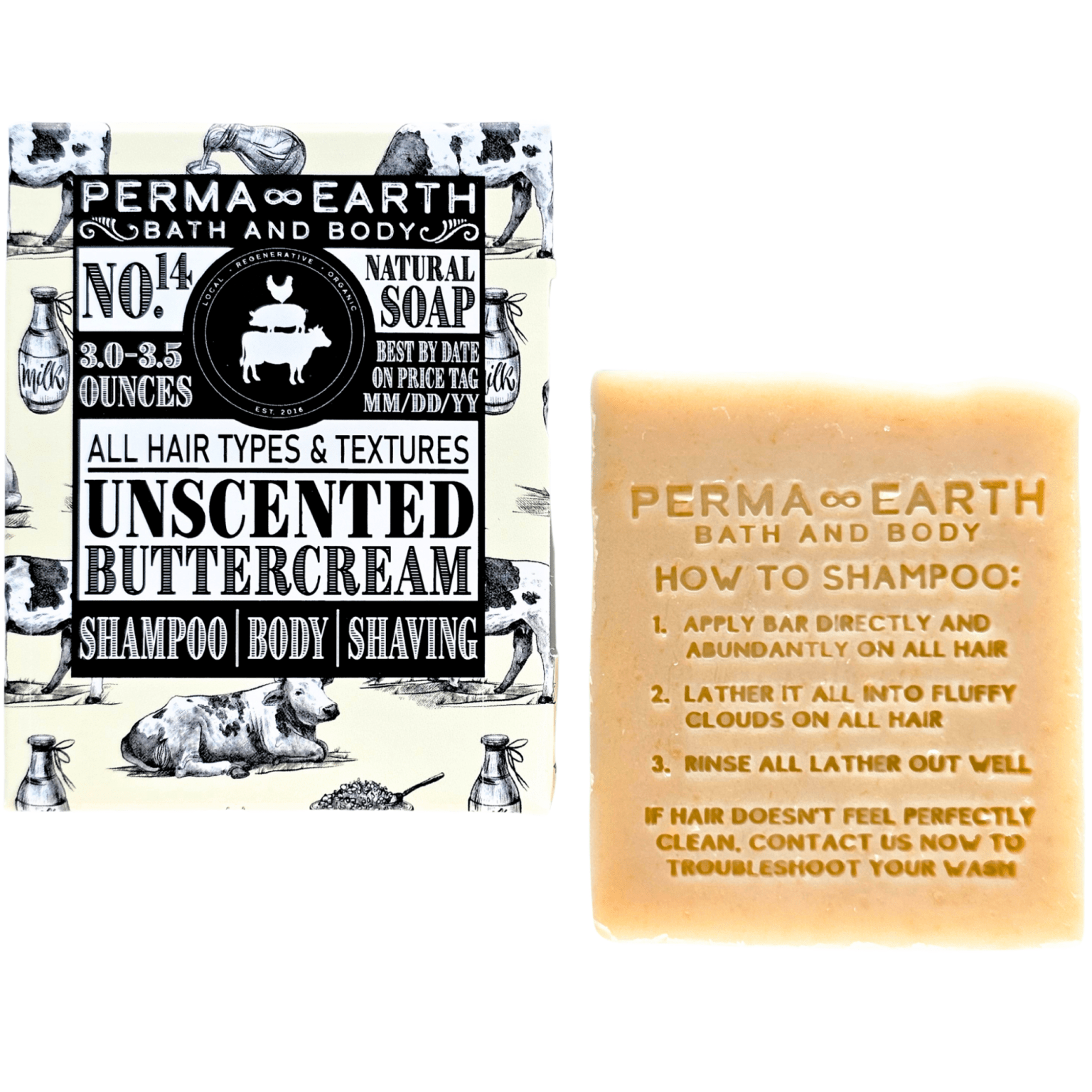 Basic Buttercream All-In-One Soap – PERMA∞EARTH